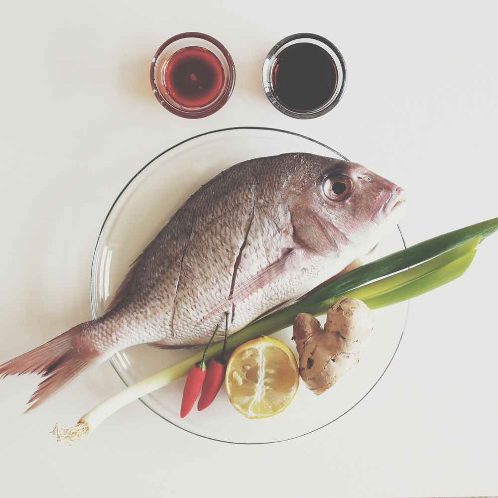 Pan-fried Whole Snapper with Chilli, Ginger, Shallot & Soy Sauce ...
