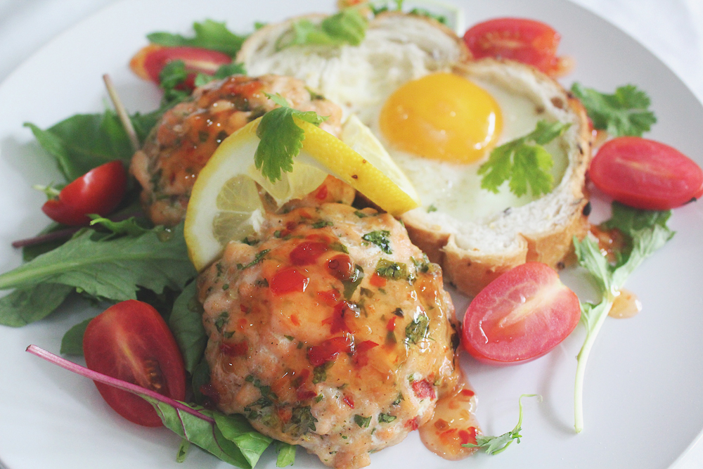Salmon Fish Cakes with Oven-baked Eggs – AMCARMEN'S KITCHEN