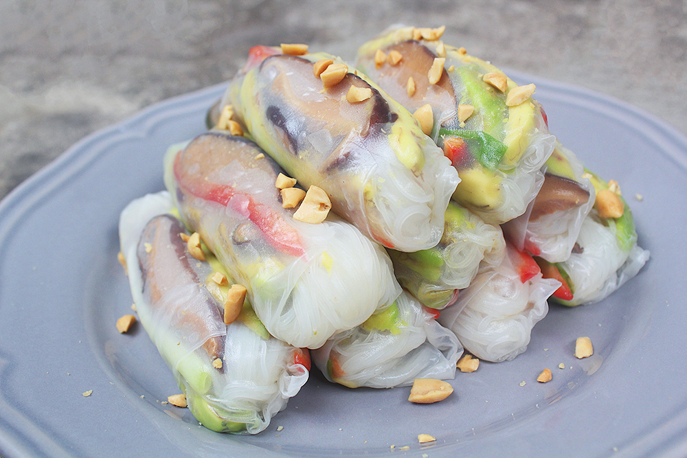 Avocado & Shiitake Rice Paper Rolls – AMCARMEN'S KITCHEN