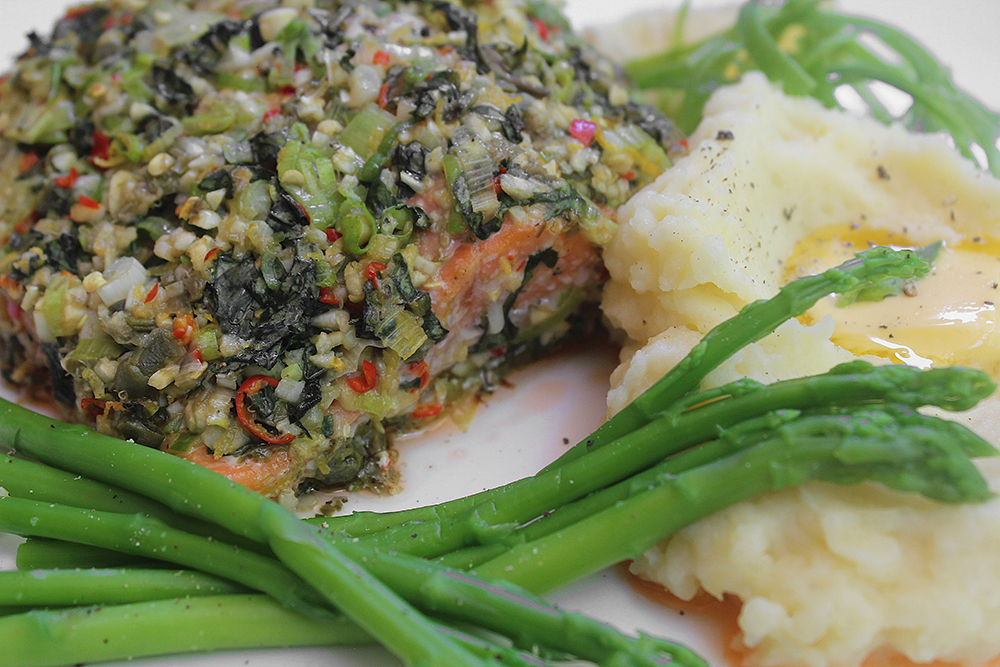 Herb & Caper-crusted Salmon – AMCARMEN'S KITCHEN