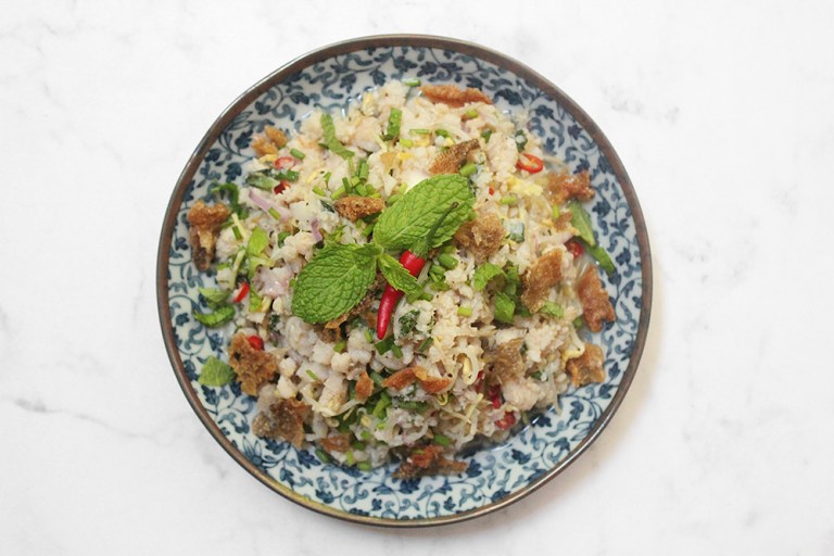 Laab Paa (Fish Herb Salad) – AMCARMEN'S KITCHEN