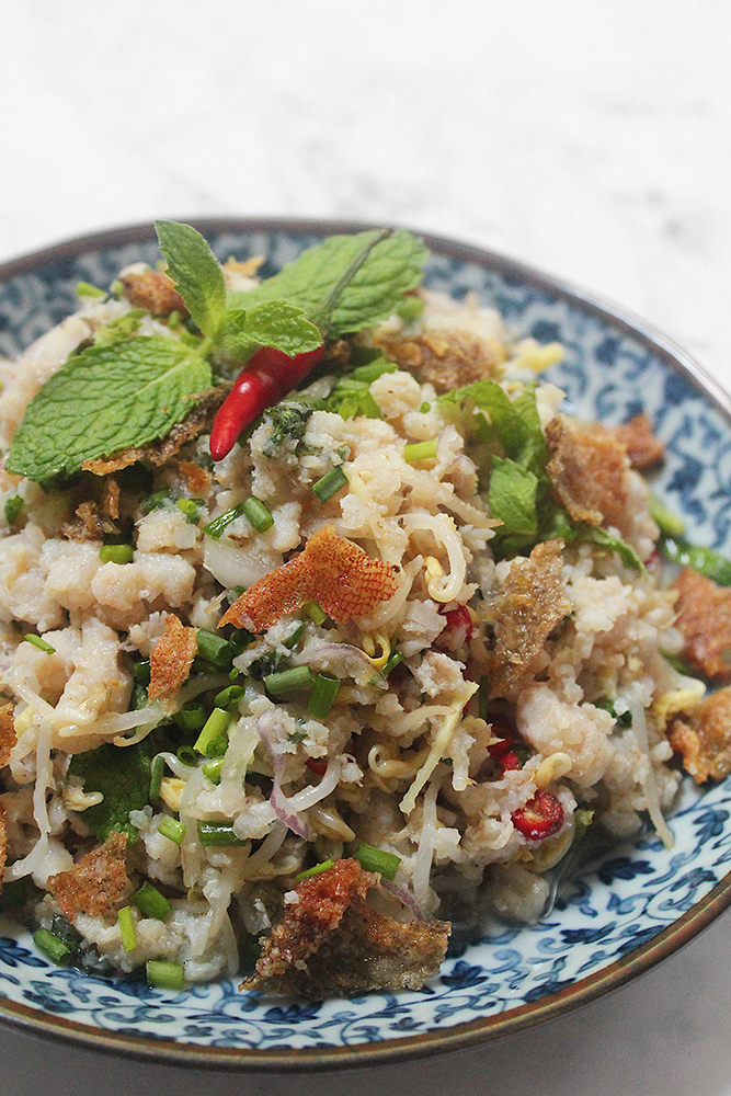 Laab Paa (Fish Herb Salad) – AMCARMEN'S KITCHEN