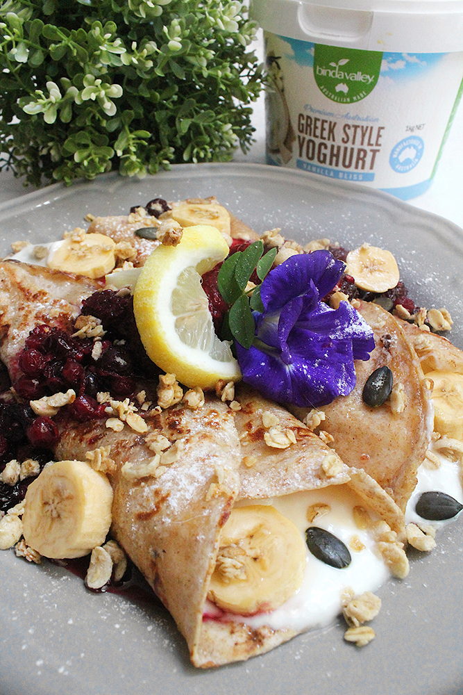 French Toast Wraps with Mixed Berry Compote & Vanilla Yoghurt ...