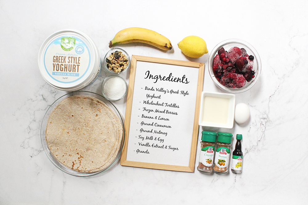 French Toast Wraps with Mixed Berry Compote & Vanilla Yoghurt ...